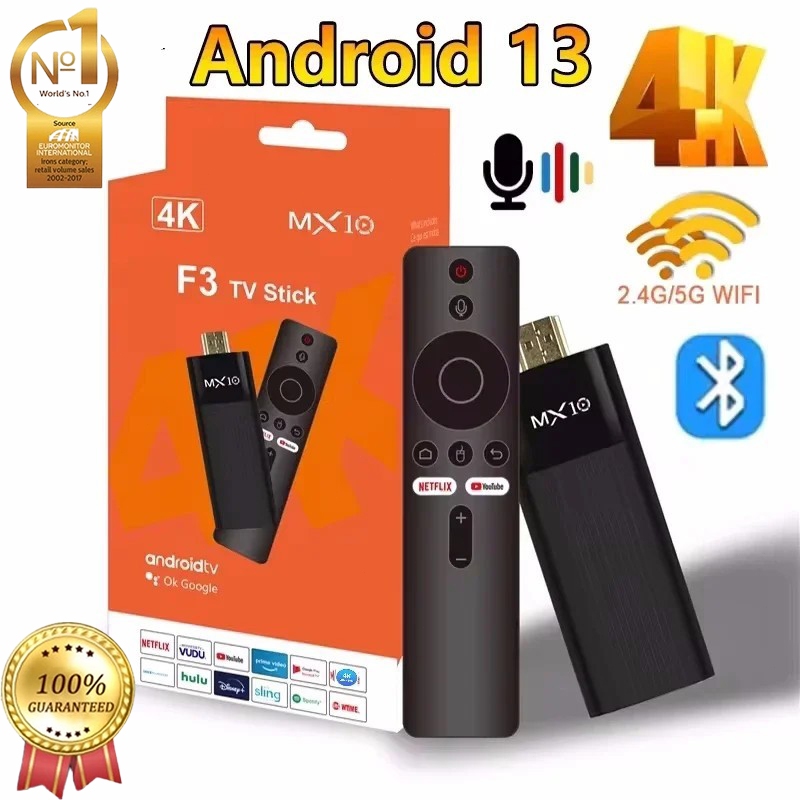4K Android TV Box For Non Smart TV Stick 8GB 128GB HDMI 2.4G 5G Dual ...