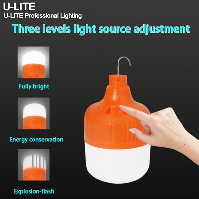 U-LITE Camping Light Rechargeable LED Chargeable Bulb Light Emergency ...