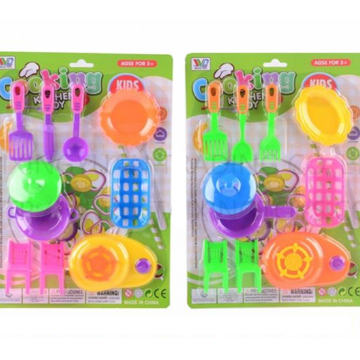 Children's play house tableware 9 PCS for Kids Birthday Gift 1 set ...