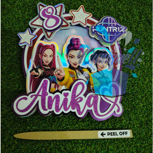 KPOP Demon Hunters HUNTRIX Cake Topper (3D/Layered) | Shopee Philippines