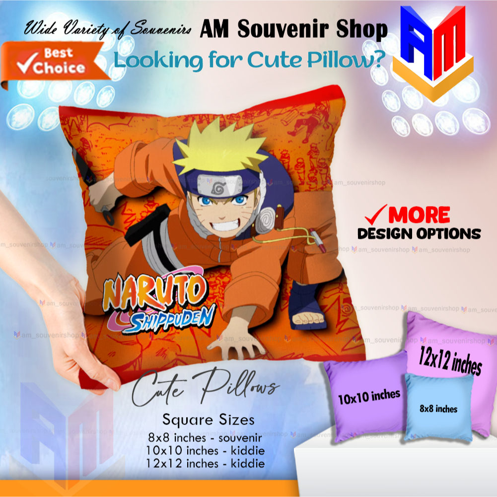 Anime Pillow Gift • Naruto Design • Great for Kids Teens or Collectors ...