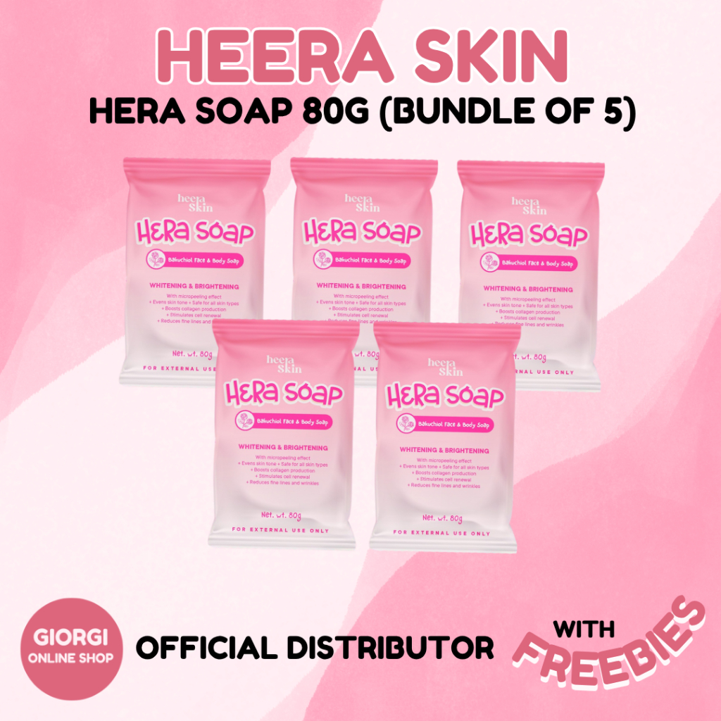 Hera Soap 80g by HEERA SKIN 5 pcs - 1 pack - Whitening Skincare Body Wash | Shopee Philippines
