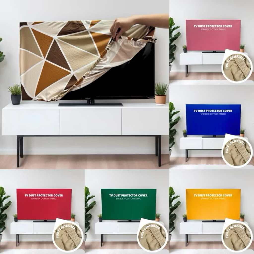 TV DUST PROTECTOR Television Cover Spandex cotton Multi-Functional ...