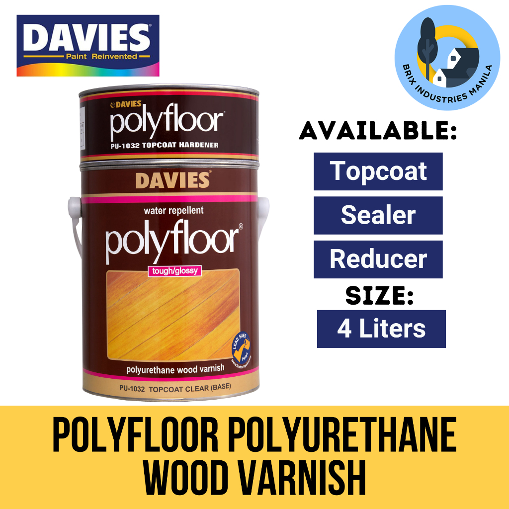 Davies Polyfloor Polyurethane Wood Varnish Reducer, Topcoat and Sealer ...
