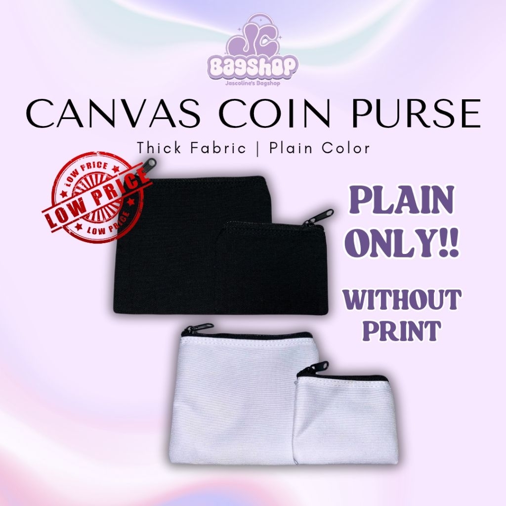 PLAIN CANVAS COIN PURSE KATSA | Shopee Philippines