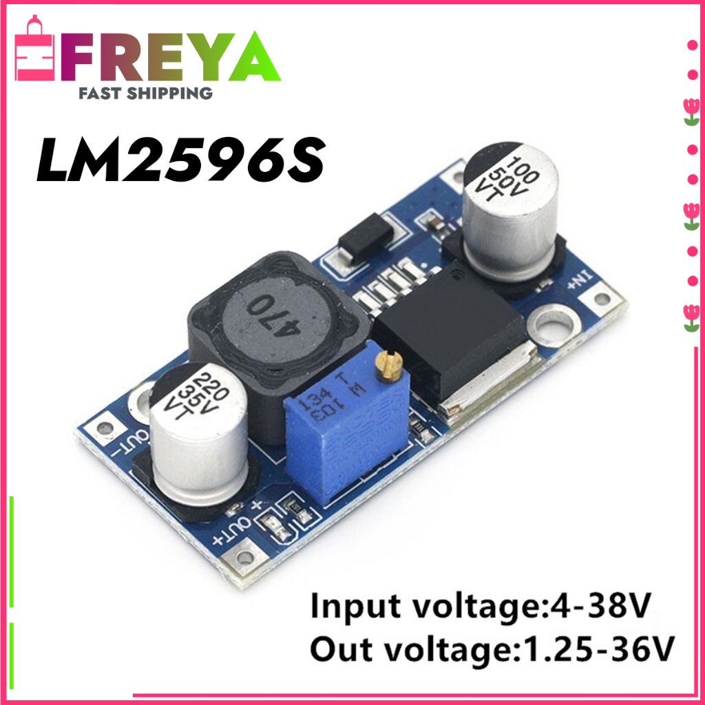 LM2596S DC DC Buck Converter 3A Step Down Power Supply Module with Adjustable Voltage Range ...