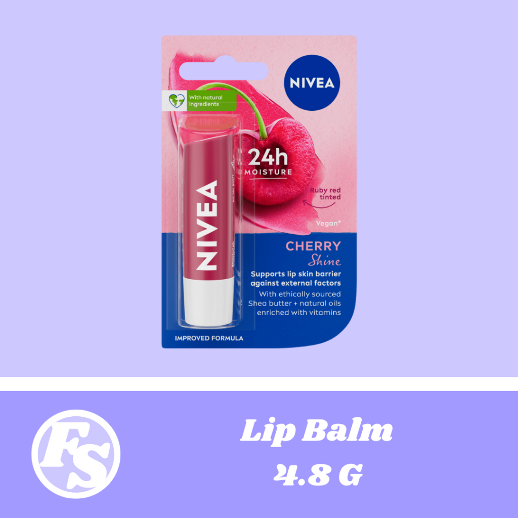 Nivea Cherry Shine Lip Balm 4.8g | Shopee Philippines