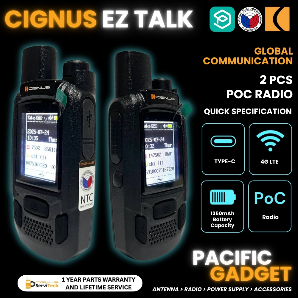 CIGNUS EZ TALK POC RADIO WALKIE TALKIE | Shopee Philippines