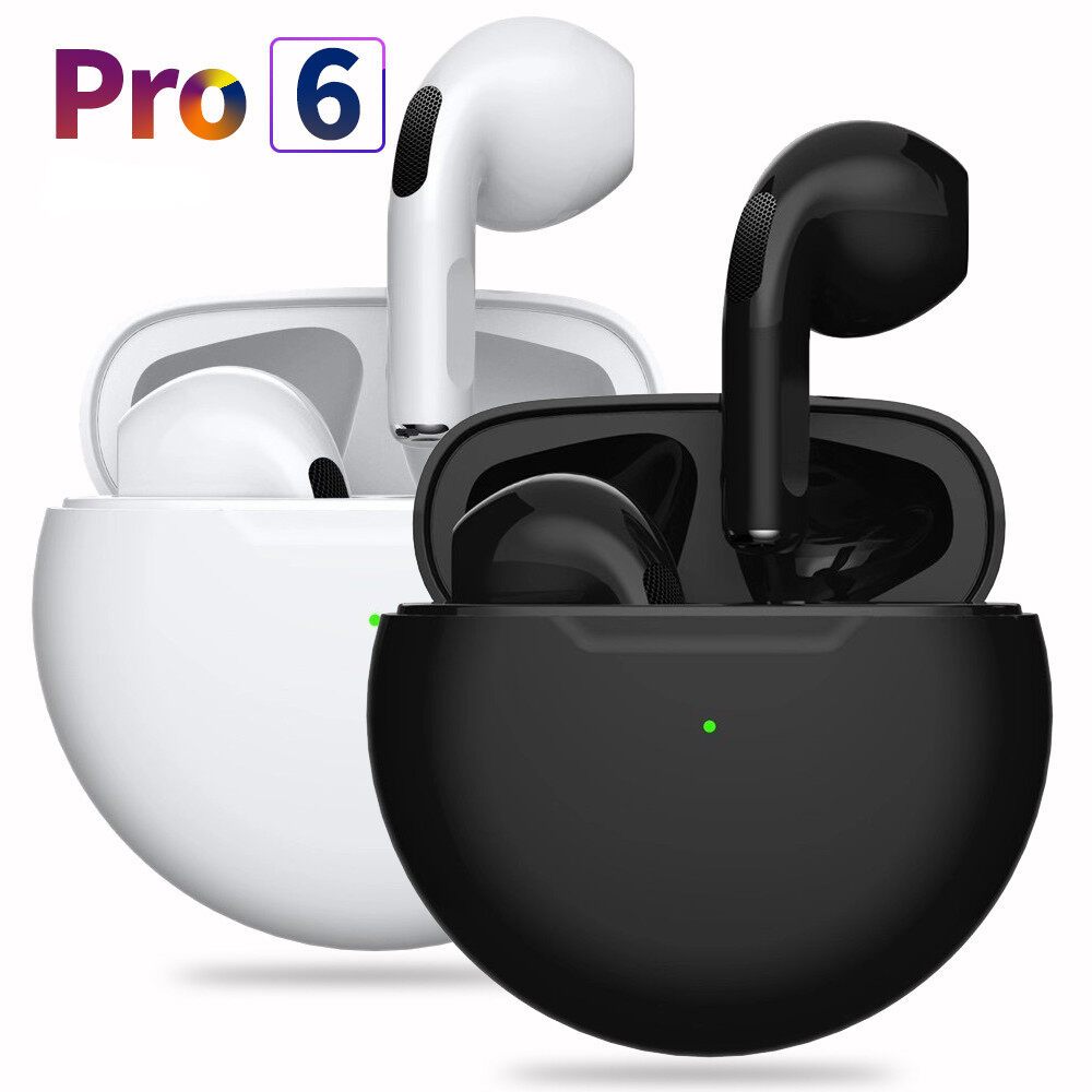 Pro6 TWS Bluetooth Earbuds Wireless Bluetooth Earphone Touch Control 9d ...