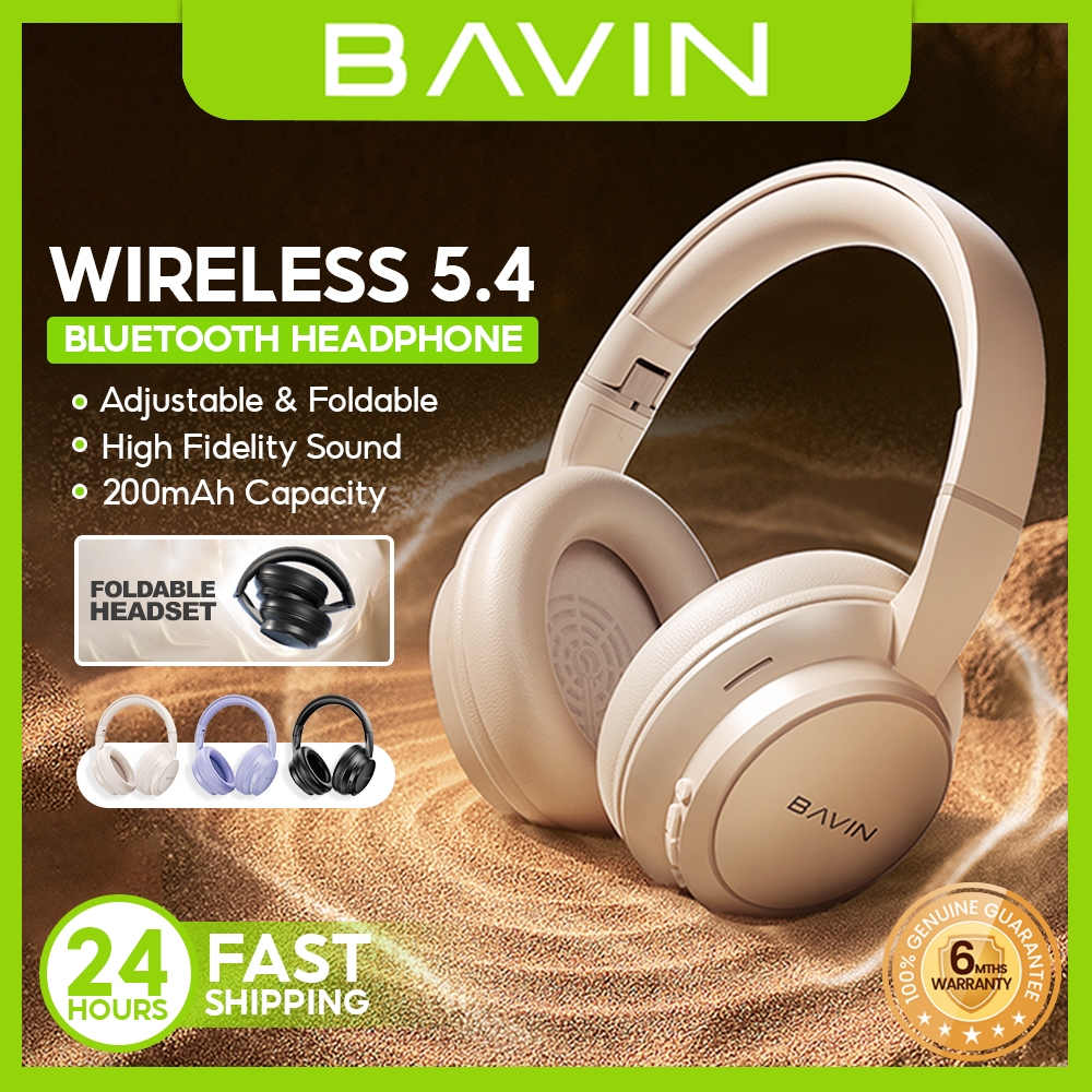 【Christmas Gift】BAVIN BH66 Wireless Over-Ear Headphones |Bluetooth 5.4 ...