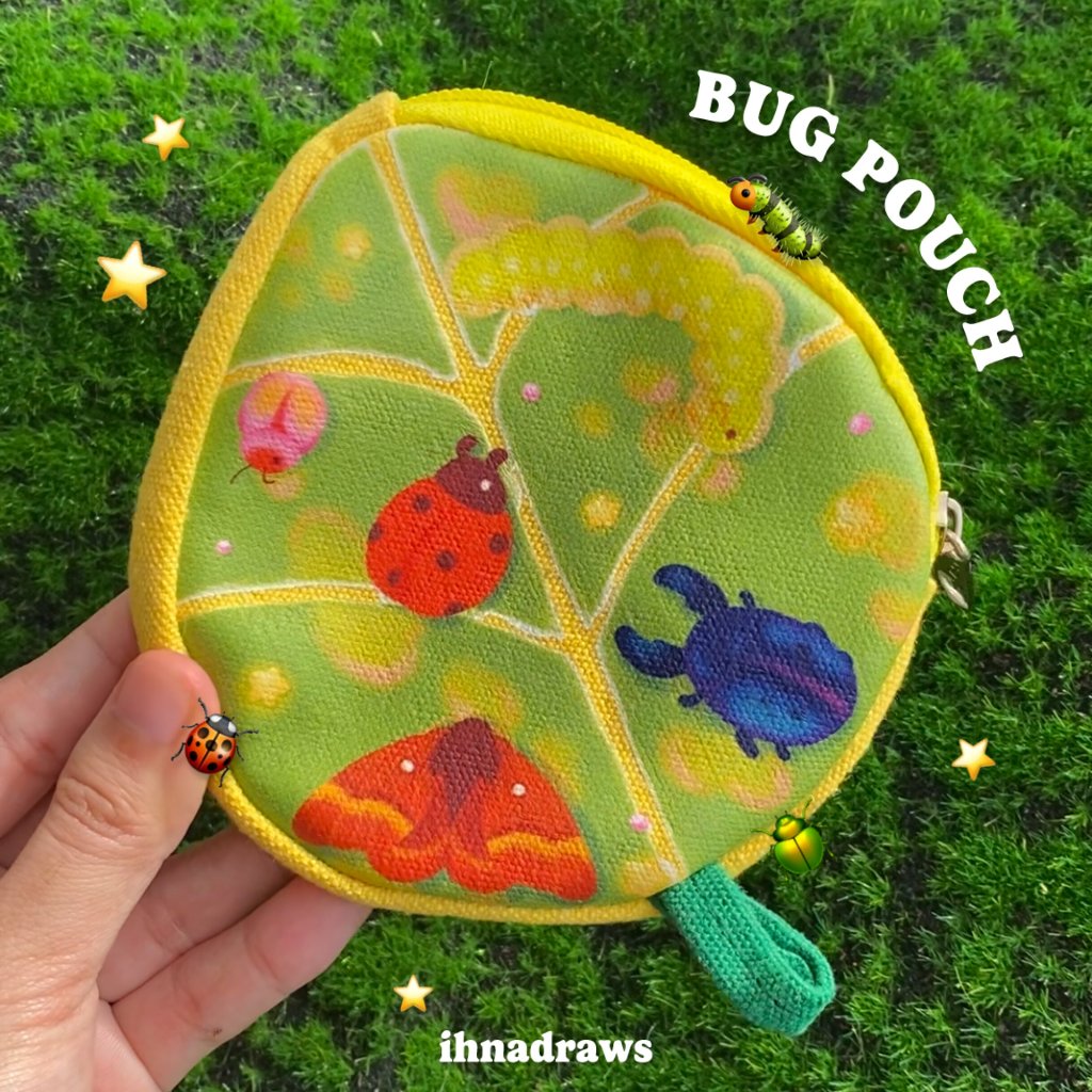 Bug Pouch (leaf shaped wallet pouch coin purse mini wallet small bag ...