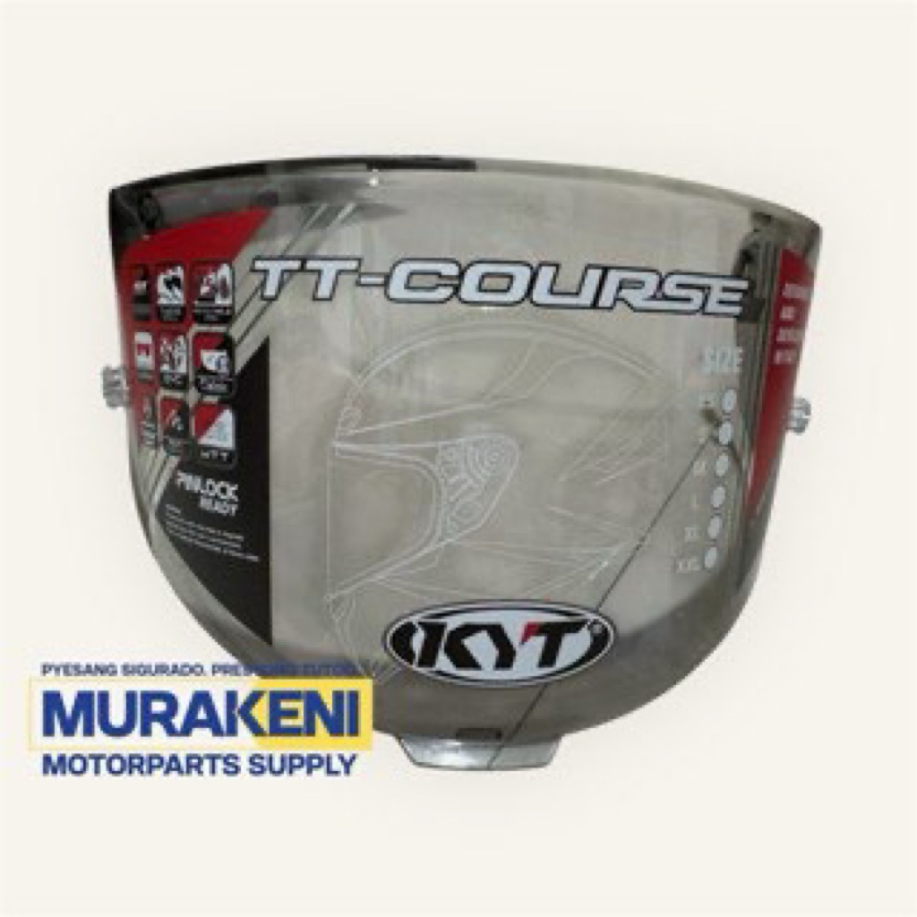 TT COURSE VISOR LIGHT SMOKE KYT ORIGINAL | Shopee Philippines