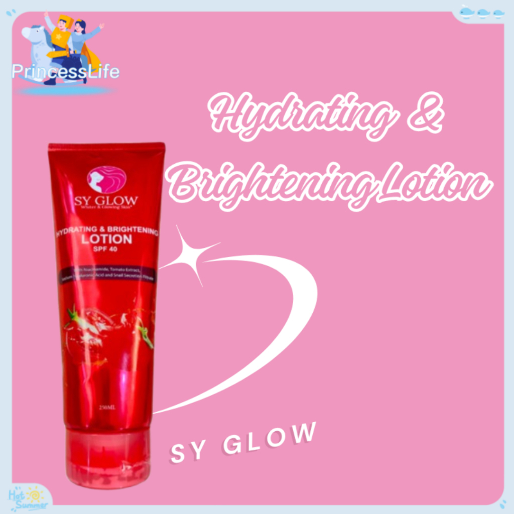 PRINCESS LIFE Hydrating and Brightening Lotion SPF 40 SY GLOW | Shopee ...