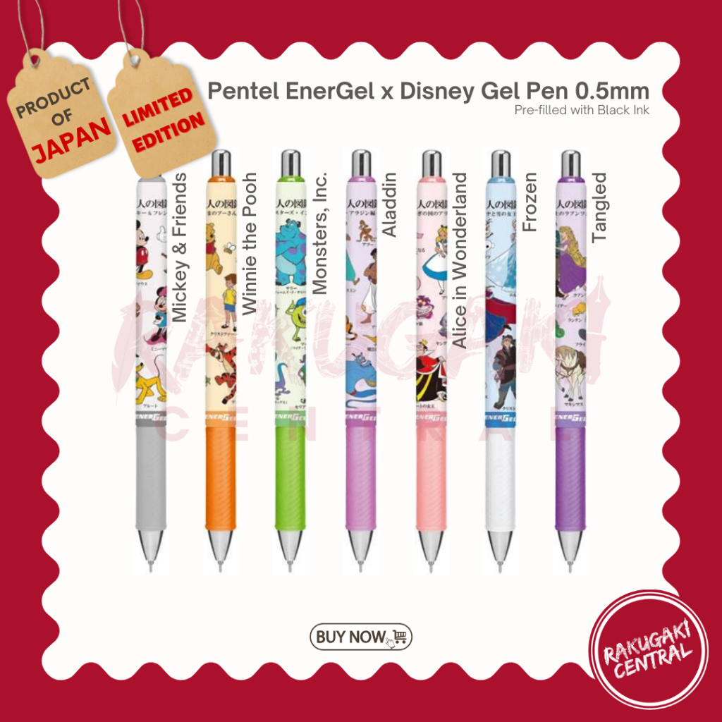 Pentel EnerGel x Disney Gel Pen 0.5mm | Shopee Philippines