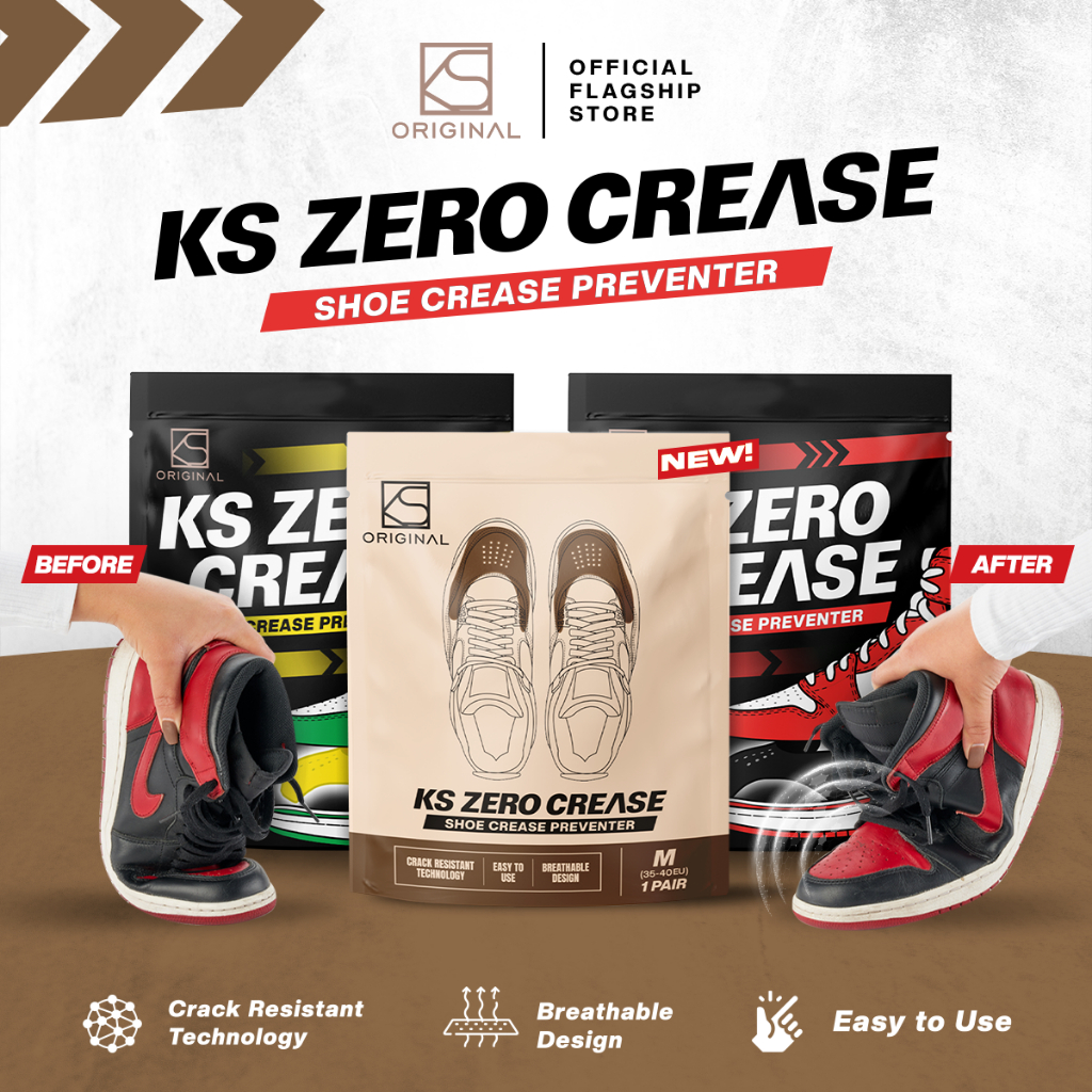 KSORIGINAL KS Zero Crease Toe Cap Support Anti Sneakers Shoe Protector ...