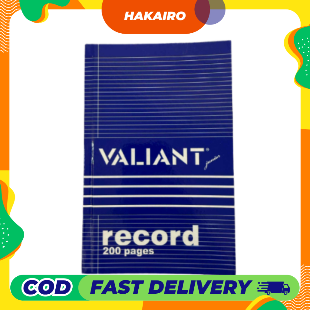 Valiant Record Book Jr./ 200 pages | Shopee Philippines