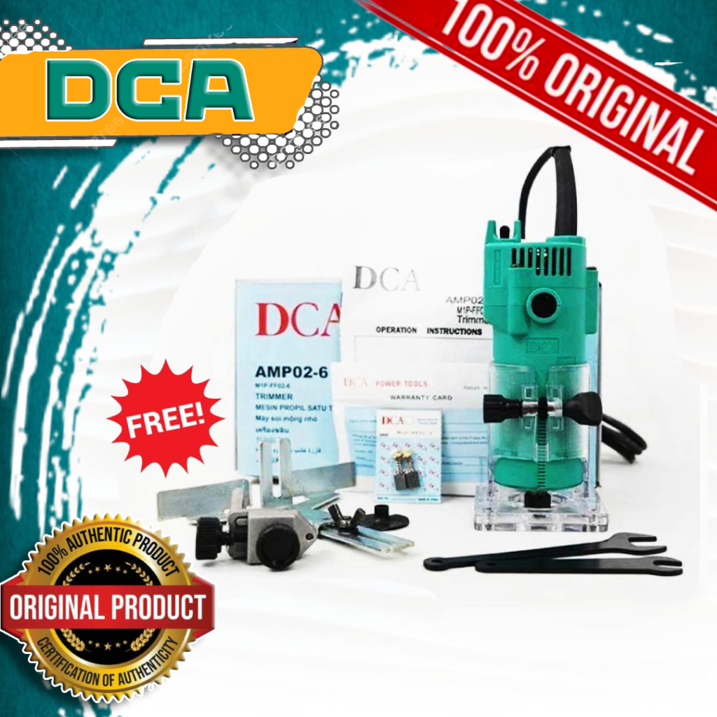 DCA AMP02-6 Trimmer 350W | Powerful Handheld Tool for Shaping, Trimming ...