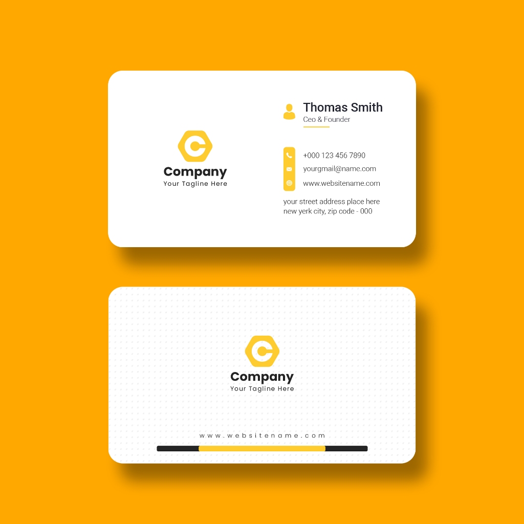 Calling Card Laminated Premium Style, Water Resistance, Round Corner ...
