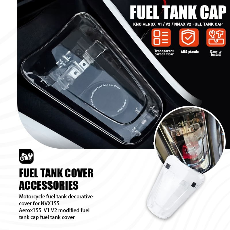 Transparent Carbon ABS Plastic Gas Tank Cover for Yamaha Aerox V1/V2 ...