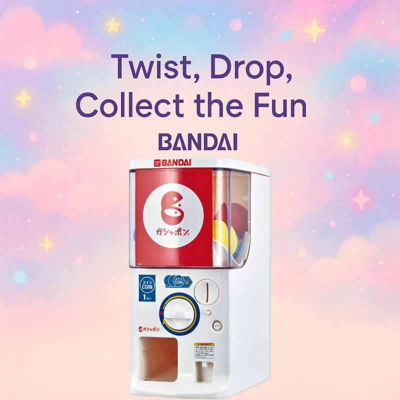 Bandai Gashapon Machine Try – 2024 Capsule Toy Vending Machine for Kids ...