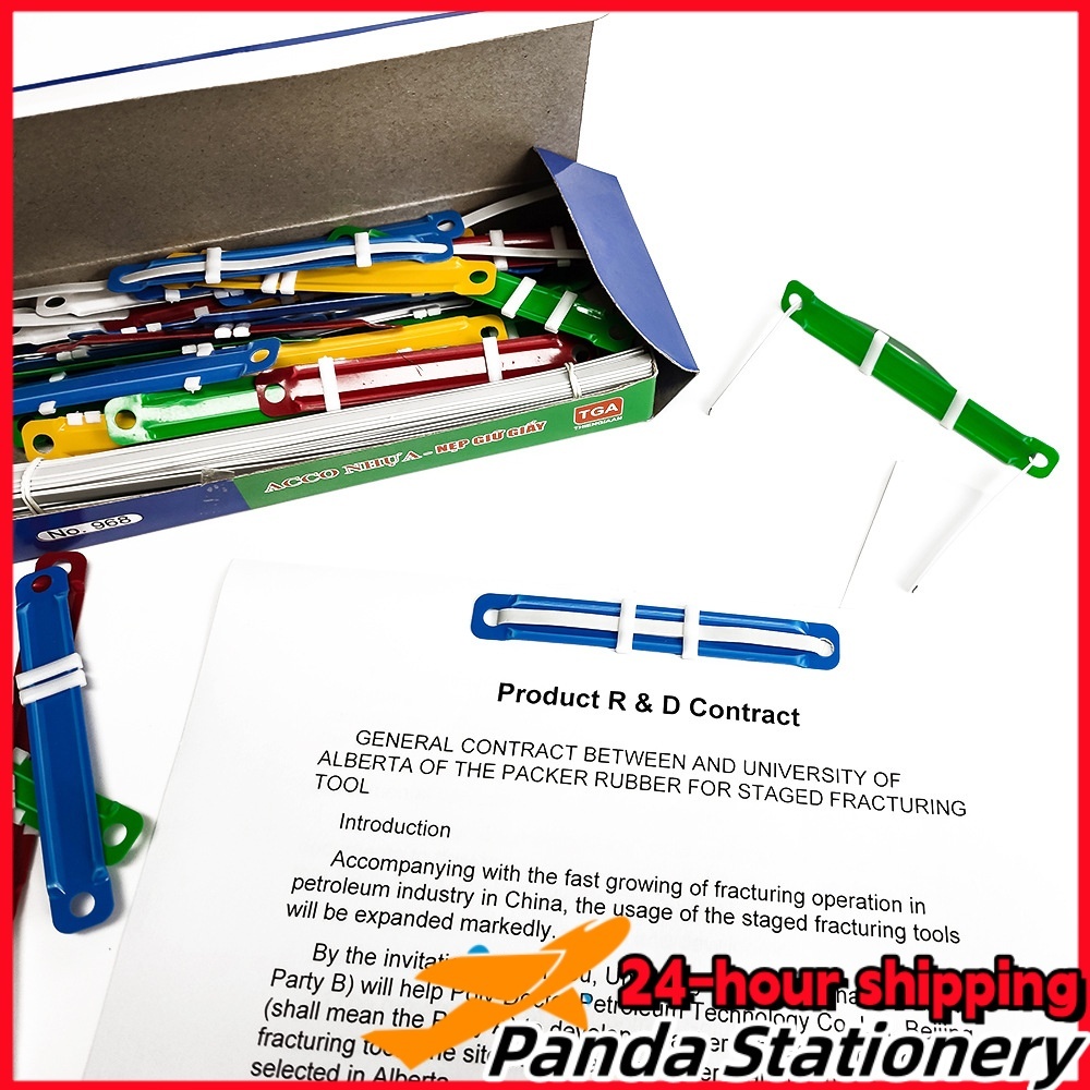 50Pcs Binding Buckle 2-hole Binder Clips Paper Fasteners Quick Secure ...