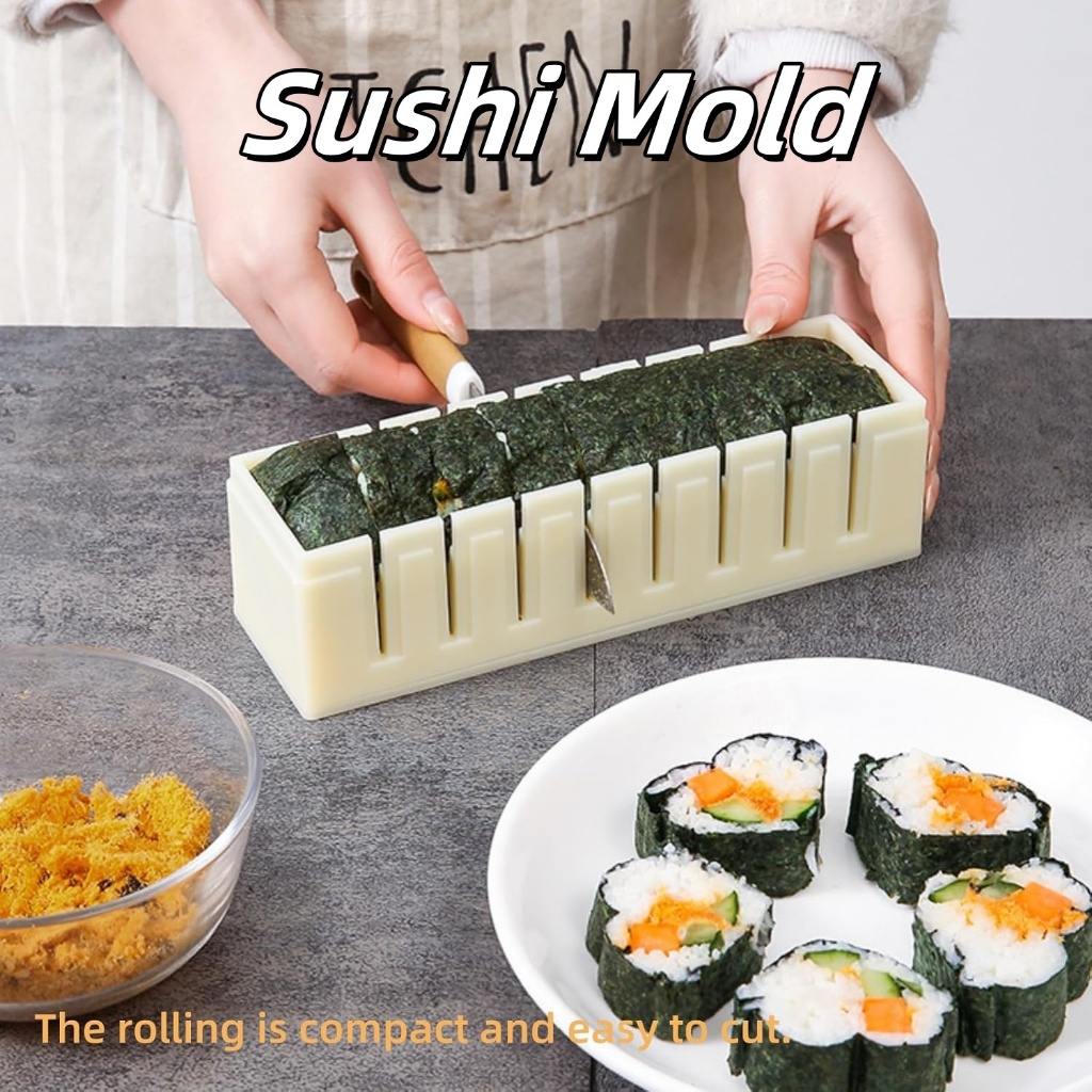 3pcs Sushi Mold Tool Sushi Making Molder Rice Ball DIY Press Shape ...