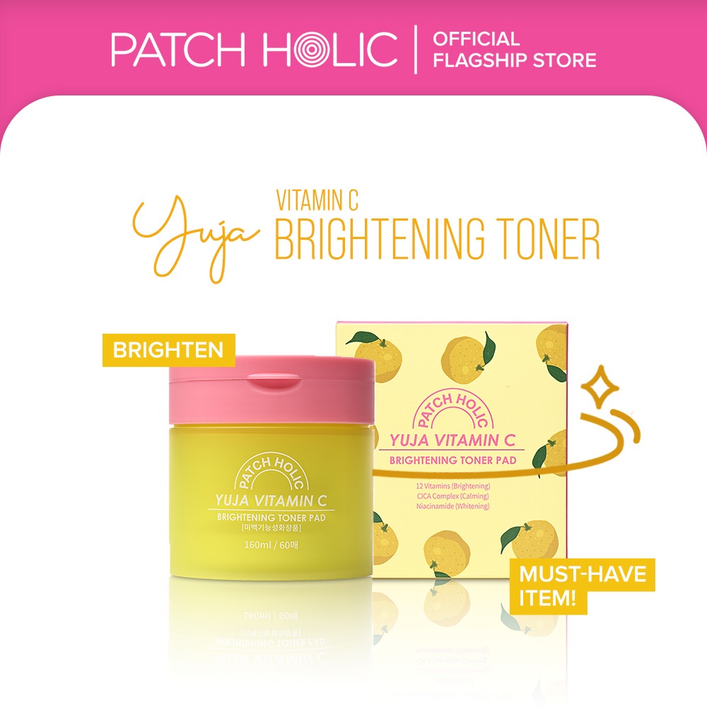 Patch Holic Yuja Vitamin C Brightening Toner Pad 160ML / 60 Pads ...
