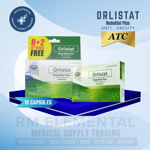 ATC Orlistat Redoxfat Plus 120 mg 10s (Box) | Shopee Philippines