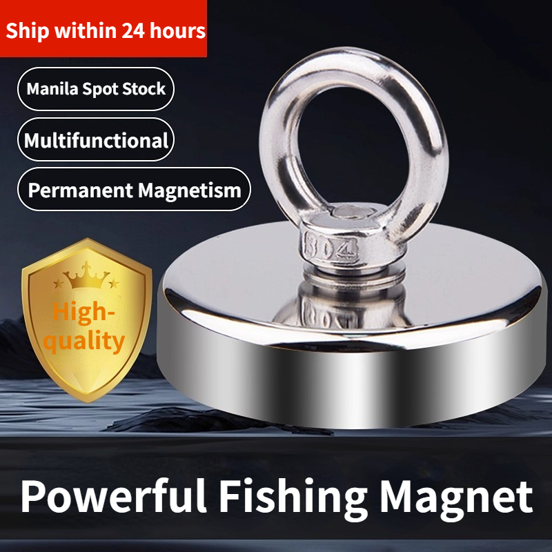 Heavy Duty Rare Earth Magnet Fishing Magnets Force Strong Neodymium ...