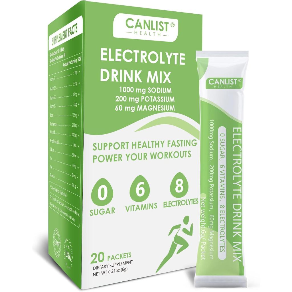 Electrolyte Powder - Sugar Free Hydration Drink Mix with Sodium ...