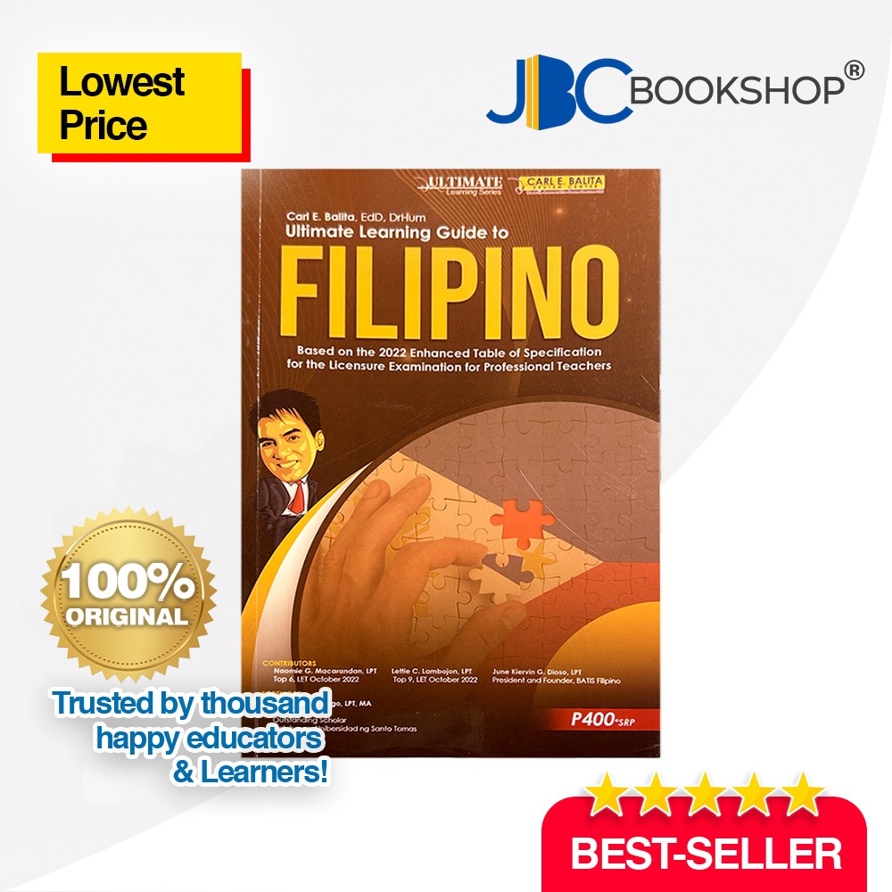 Filipino Ultimate Learning Guide Majorship LET Reviewer (2023 Edition ...