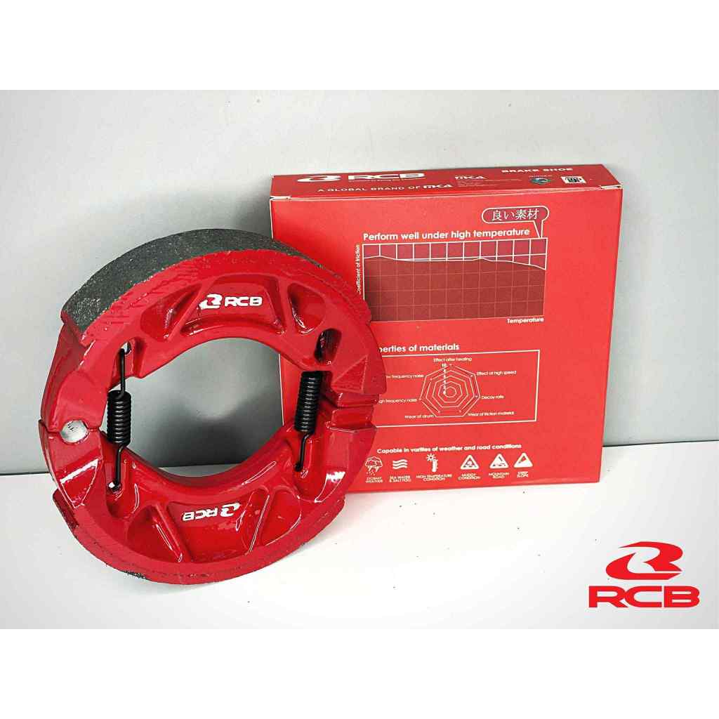 RCB Racing Boy Brake Shoe for ALL MIO/Aerox/Click 125/150/Beat Carb ...