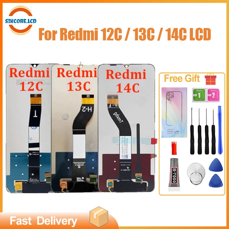 【SIKCORE】LCD for Redmi 12C / 13C / 14C screen + Repair Tools + Glue ...
