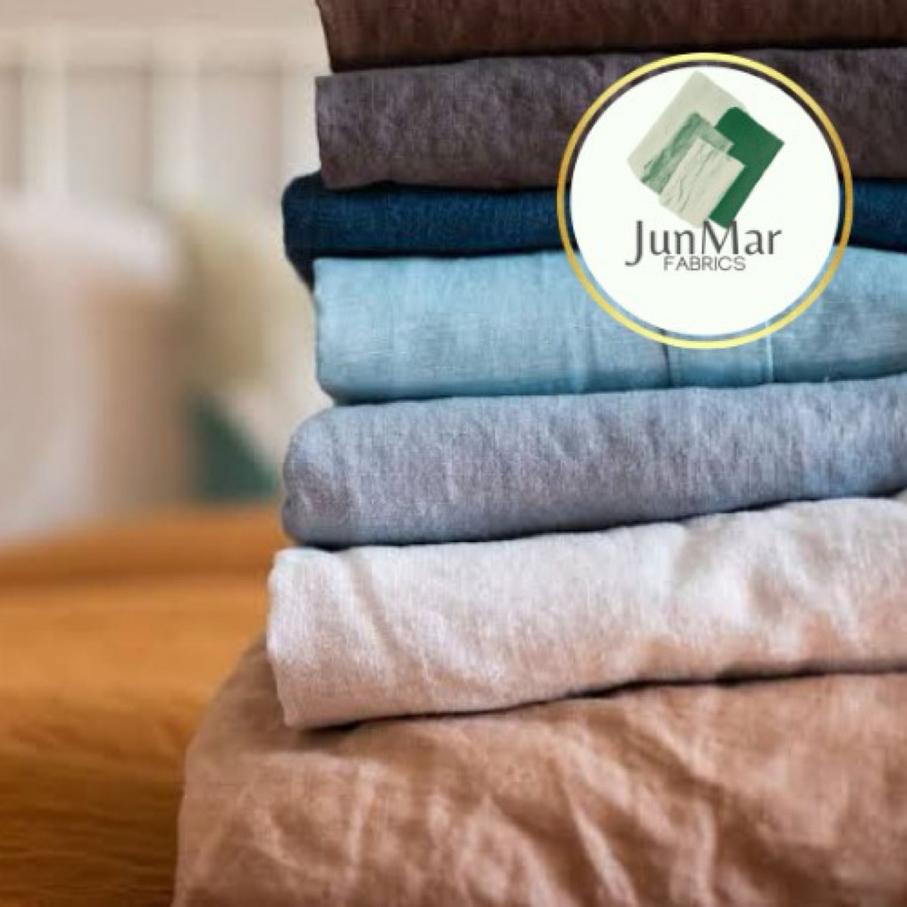 JUNMAR FABRIC Cotton Linen Per Yards 60 inches width | Shopee Philippines