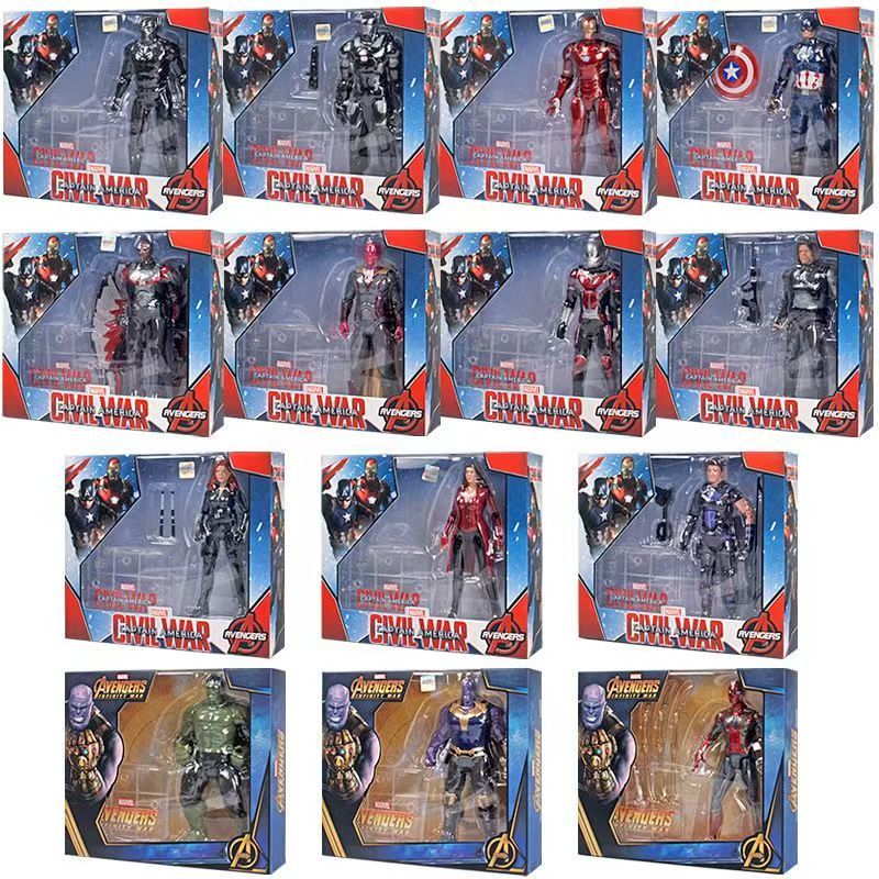 ZD Marvel Avengers Spider-Man Iron Man Articulated Model (Stand Version ...