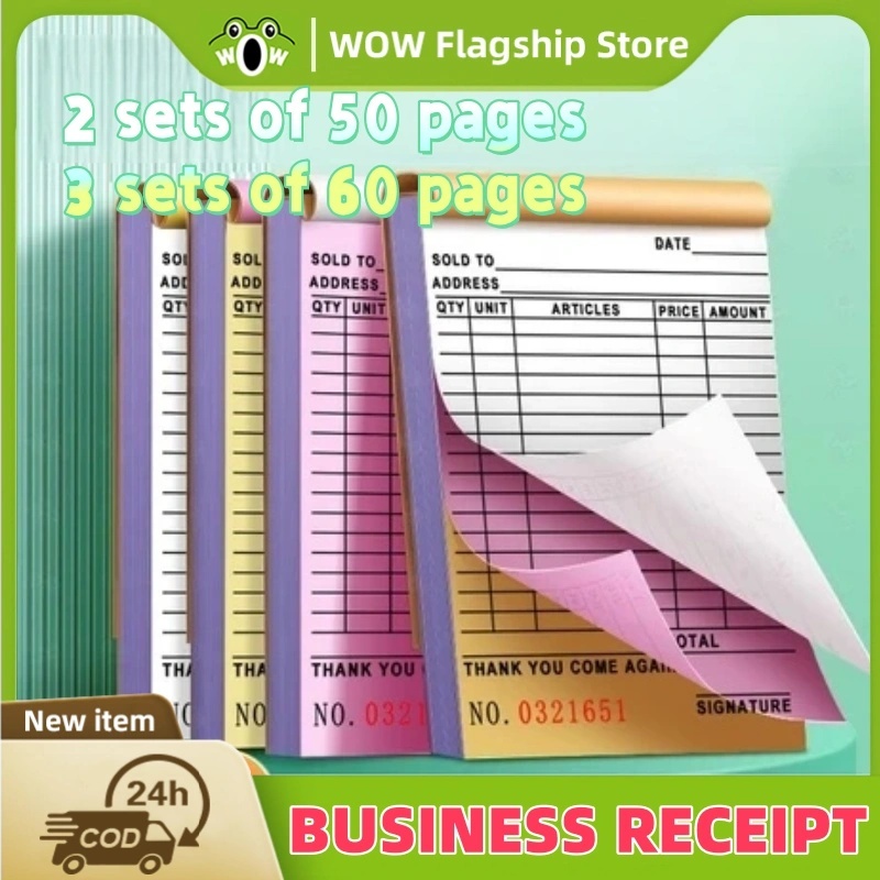 DELIVERY RECEIPT 60/50 sheet duplicate and triplicate carbon paper ...