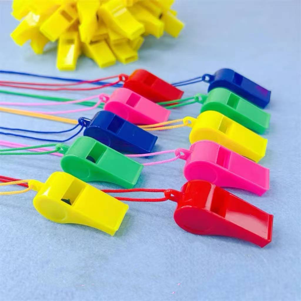 24 Pcs Colorful Plastic Whistle Emergency Camping Party Safety Whistle ...