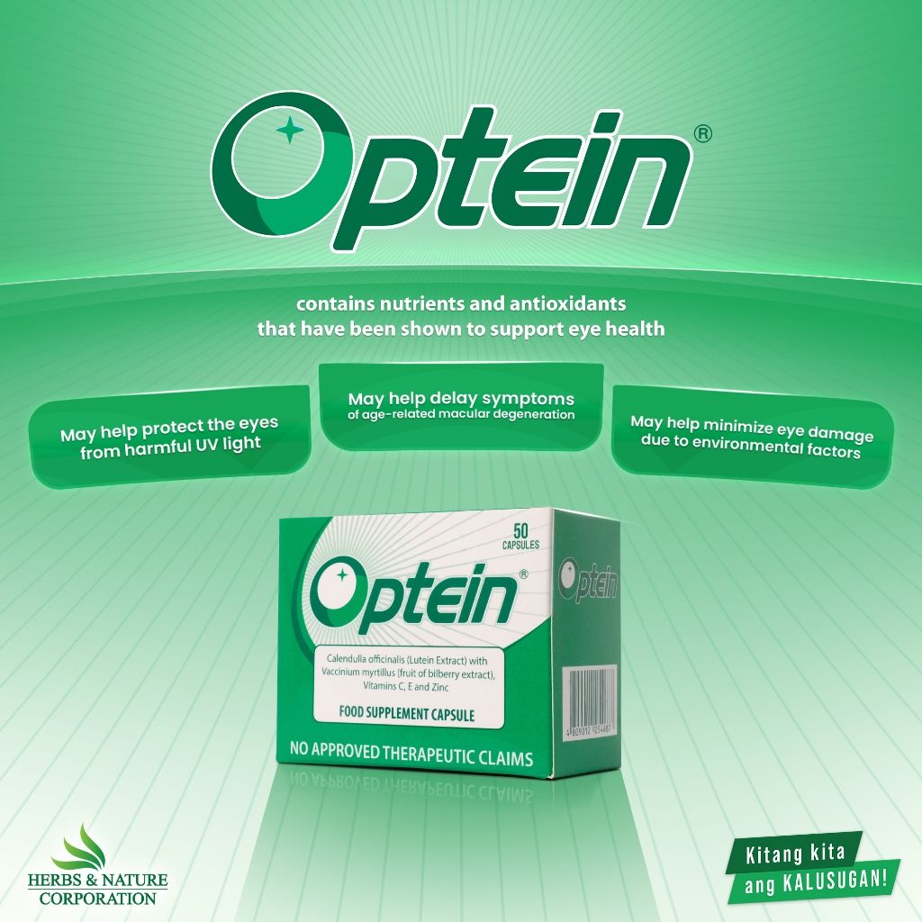 HNC - Optein Lutein 50 pcs Capsule 510 mg Eye Health Supplement for ...