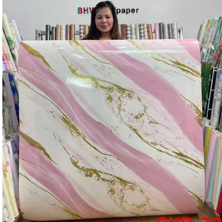 BHW 280CM * 120CM Wall Sticker Faux Marble Self-Adhesive PVC Waterproof ...