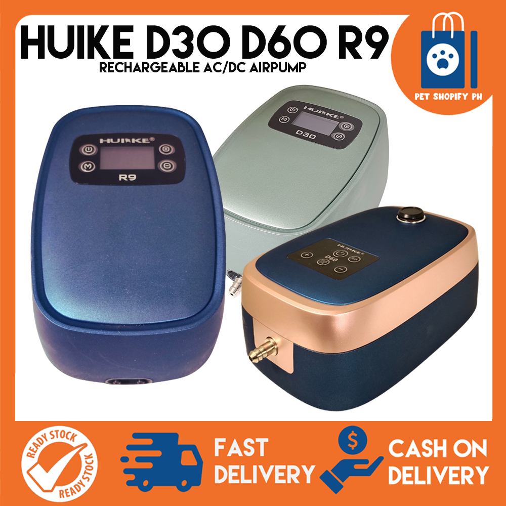Huike AC/DC Air Pump D60 / D30 / R9 For Big Fish Tank Aquarium and ...
