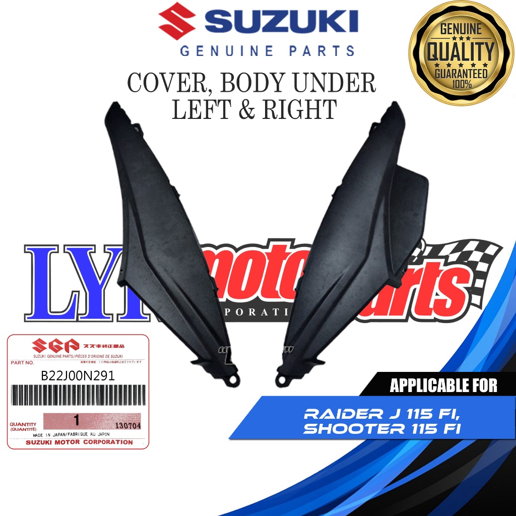 SUZUKI GENUINE COVER, BODY UNDER LEFT & RIGHT FOR RAIDER J 115 FI ...