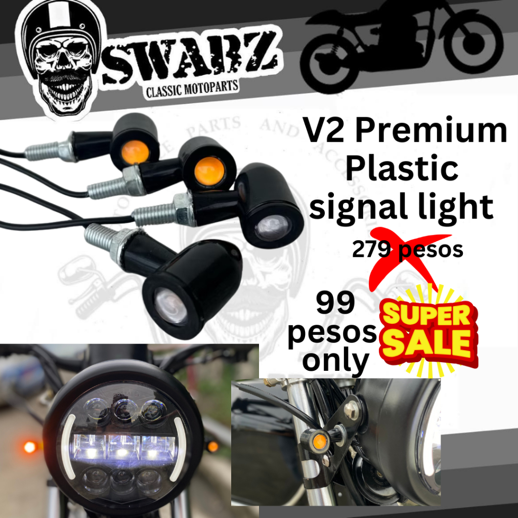 V2 Premium Plastic Signal Light for motorcycle By Swabz | Shopee ...