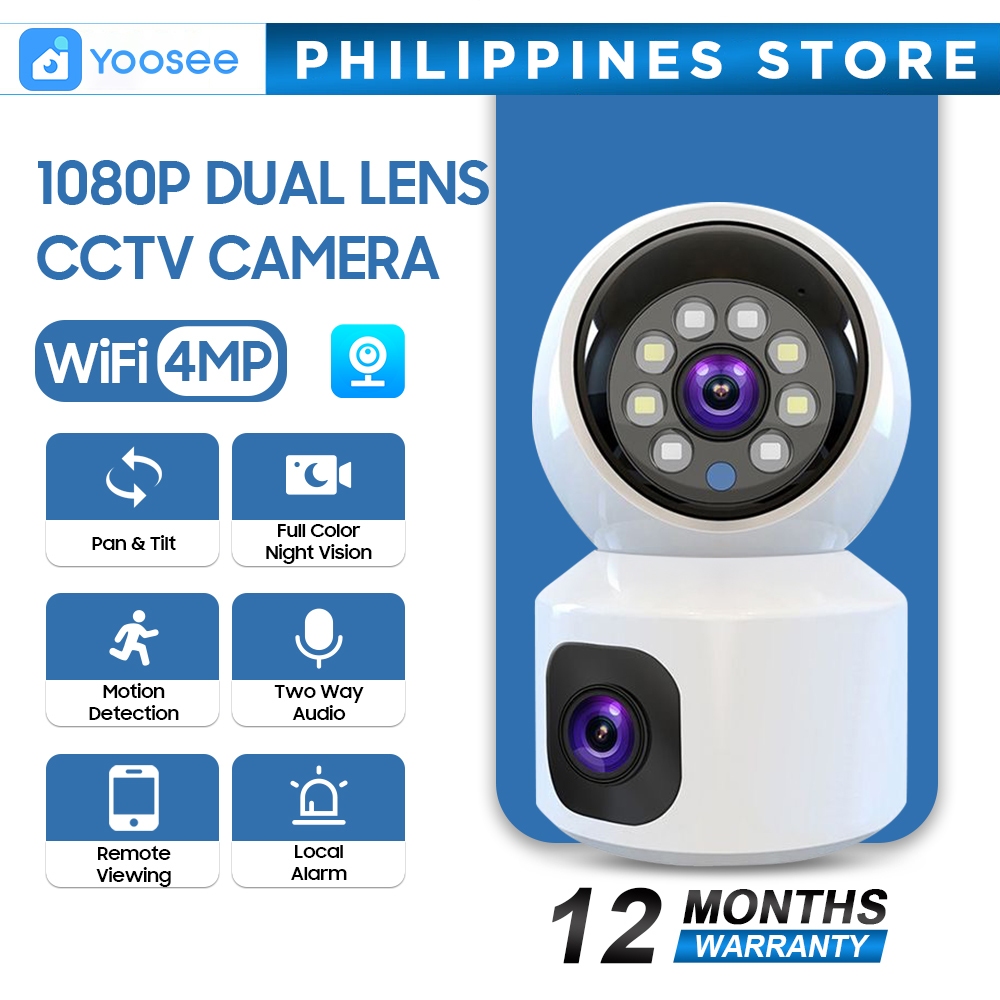 V380 PRO Q4S Dual Lens Two Direction 1080P 360° IP CCTV Wifi Security ...