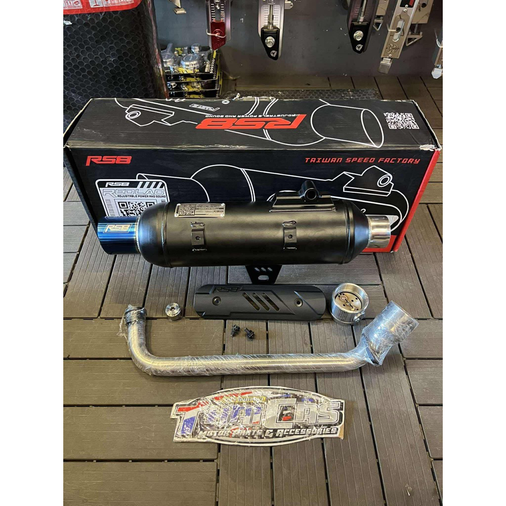 RS8 REDLAC POWERPIPE FOR NMAX/AEROX V2 ADJUSTABLE POWER AND SOUND ...