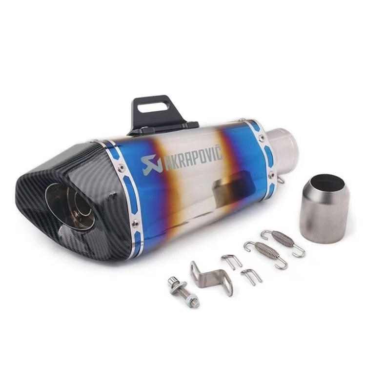 Akrapovic Slant Exhaust Pipe Premium Stainless Steel CanisterPipe ...