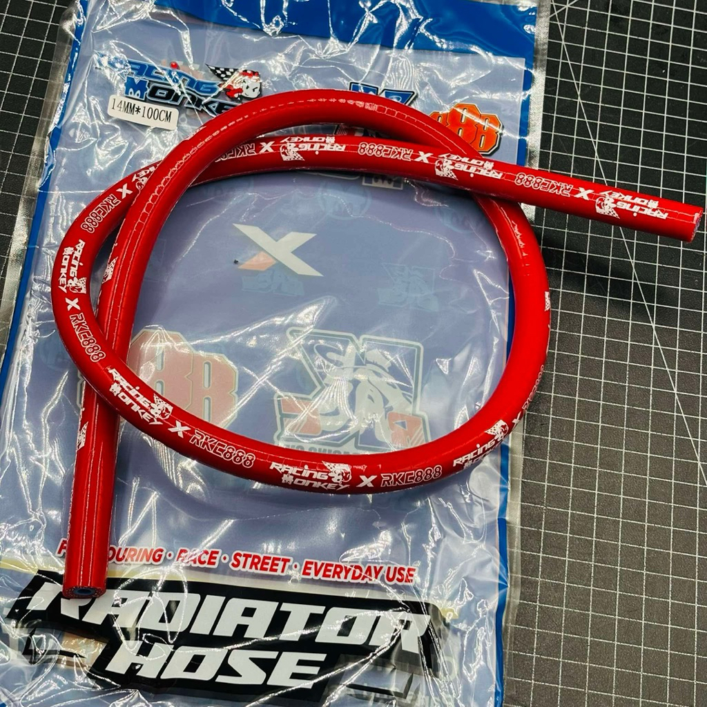 RACING MONKEY RADIATOR HOSE 14MM/100CM (RED) | Shopee Philippines