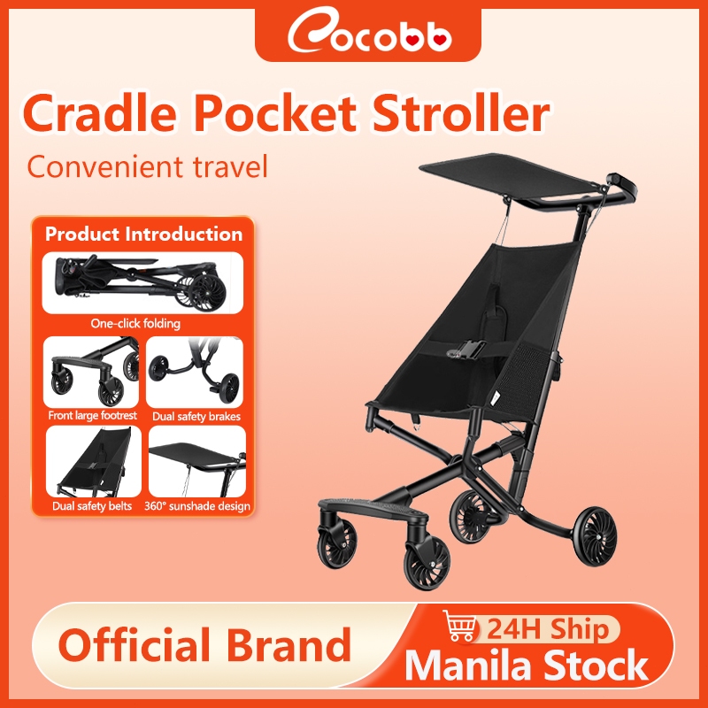 COCOBB Baby Pocket Stroller Lightweight One-Click Folding Baby Stroller ...