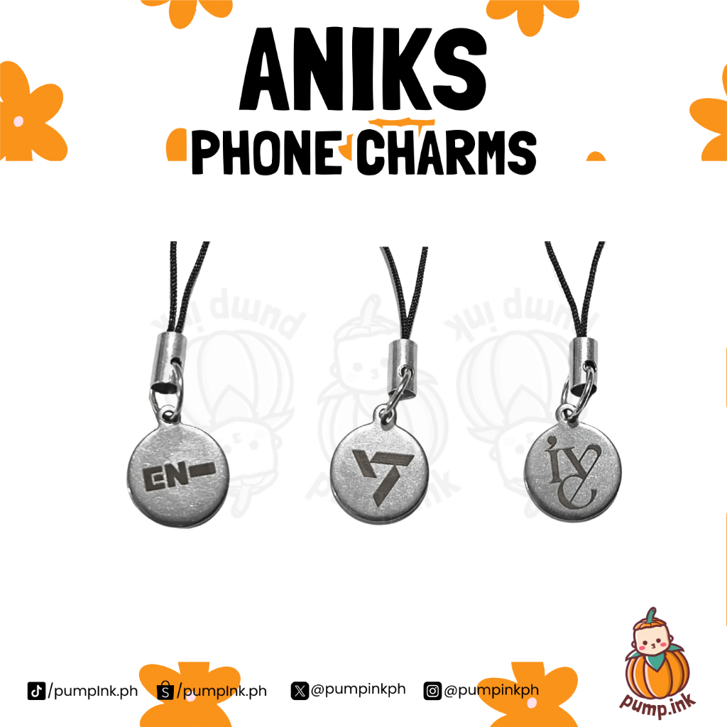 [Pump Ink PH] KPOP PHONE CHARMS (ENHYPEN SEVENTEEN IVE) | Shopee ...