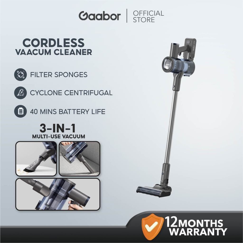 Gaabor Vacuum Cleaner 3-In-1 Multi-Use Power Suction Lightweight ...
