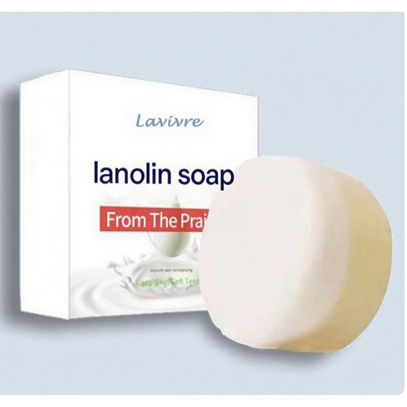Lavivre Natural Double-Sided Lanolin Soap Wash & Purify + Hydrate ...